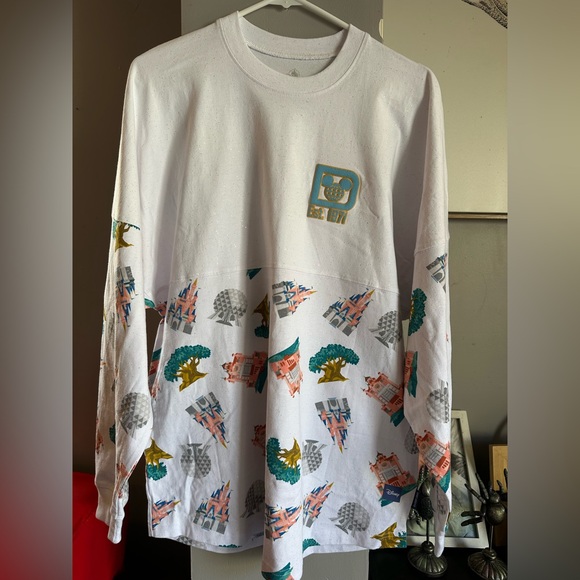 Disney | Shirts | Disney White Tshirt With Subtle Sparkle | Poshmark